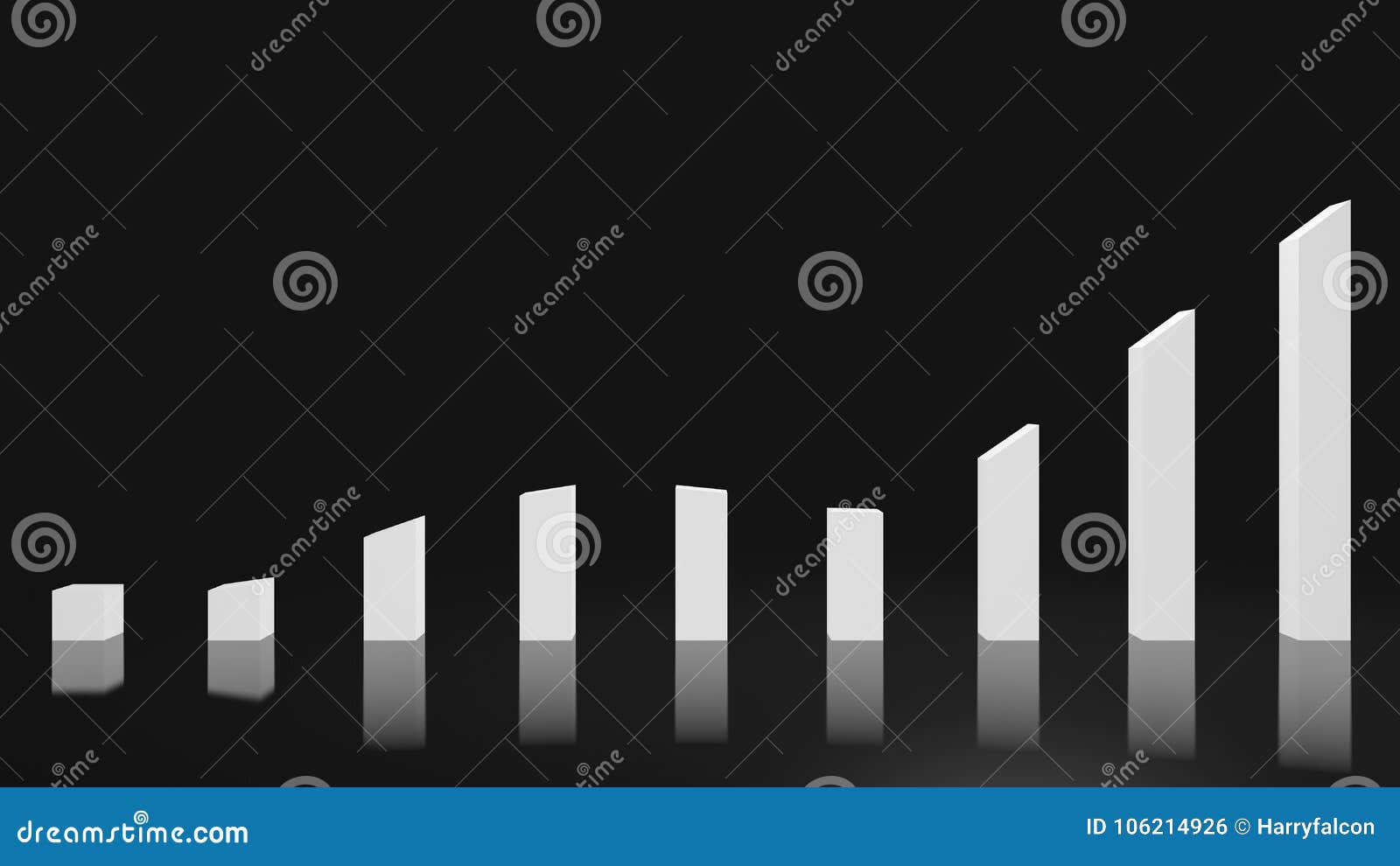 A White Gradual Rising and Falling Graph Stock Illustration ...