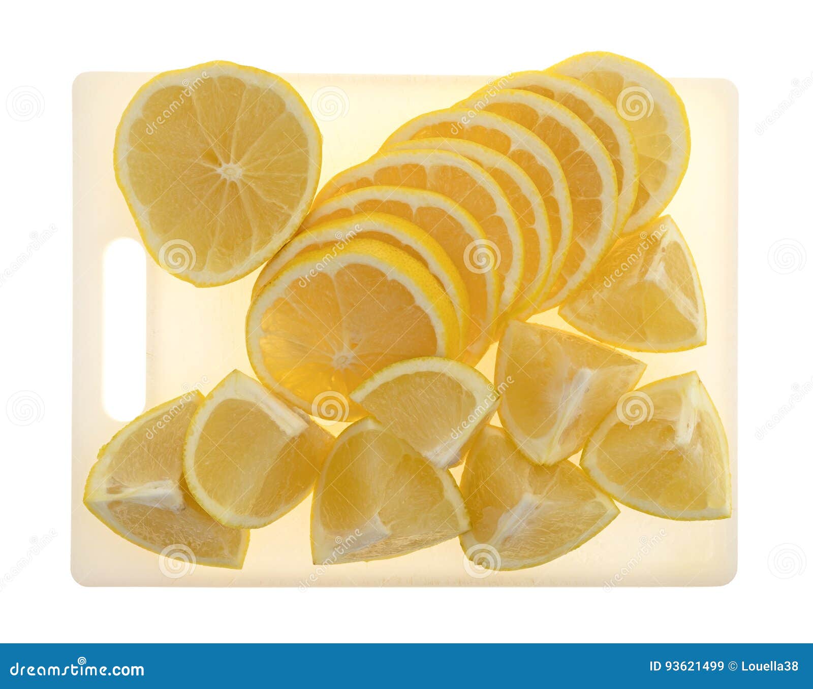 White Grapefruit Chunks on an Old Cutting Board Stock Image - Image of ...