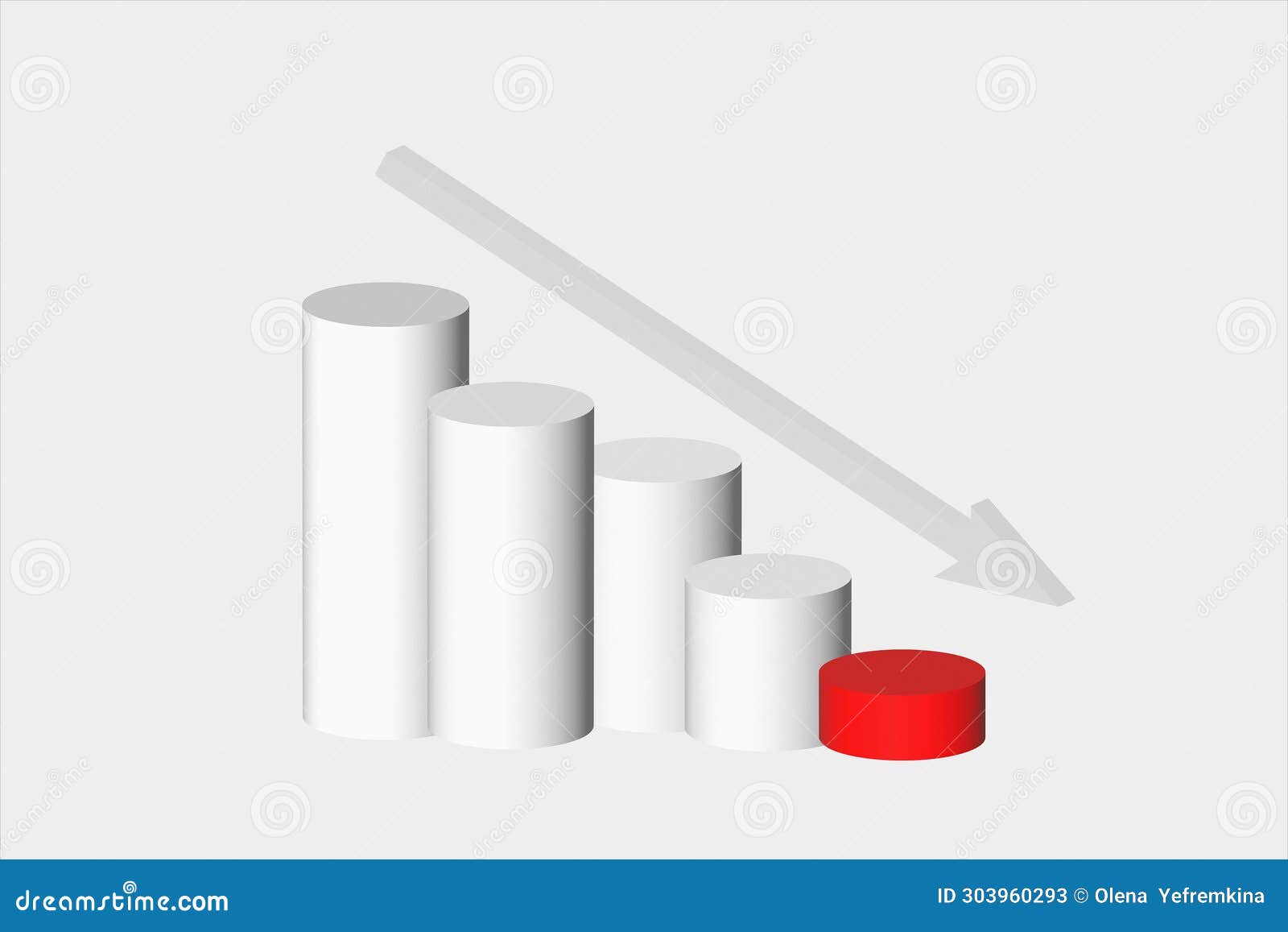 White Graph Chart 3d Blue Background Royalty-Free Cartoon ...