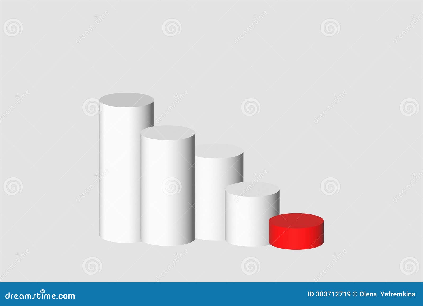 White Graph Chart 3d Blue Background Royalty-Free Cartoon ...
