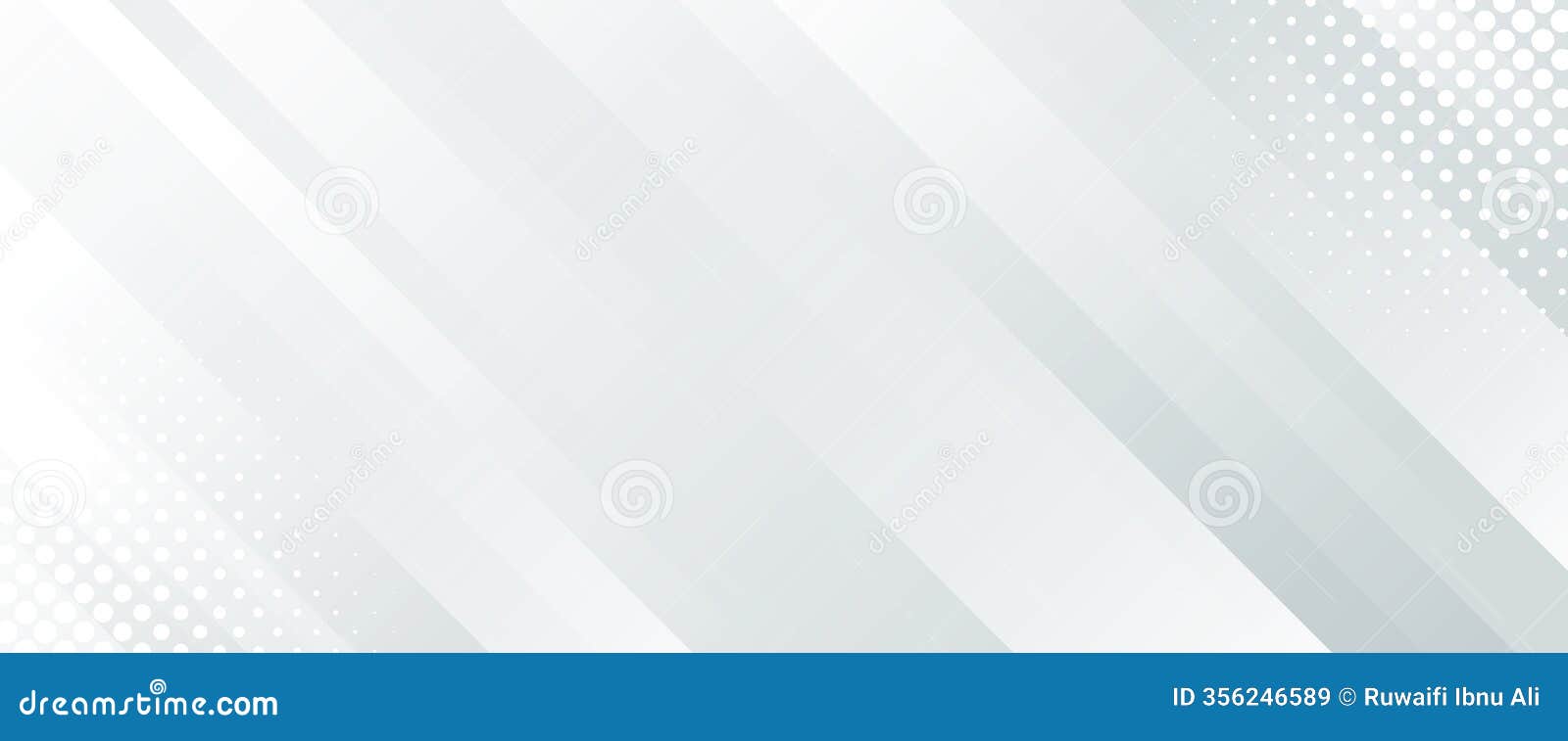 White-gray Abstract Dynamic Banner Background with Halftone. Diagonal ...