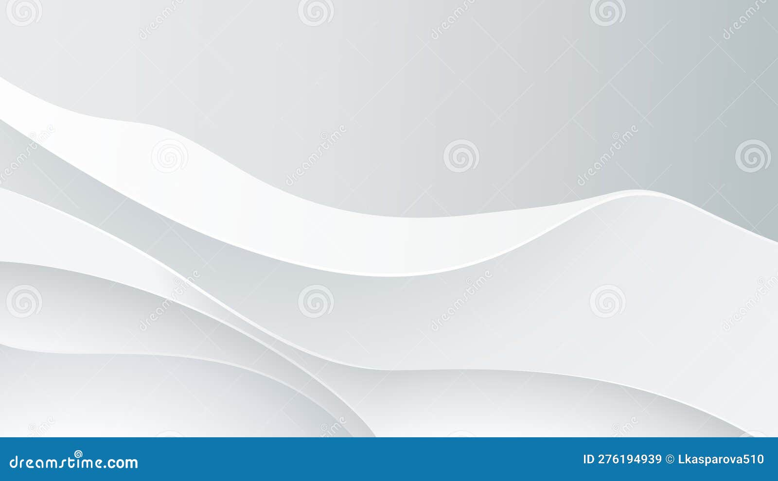 White Gray Abstract Wave Background Template Stock Vector ...