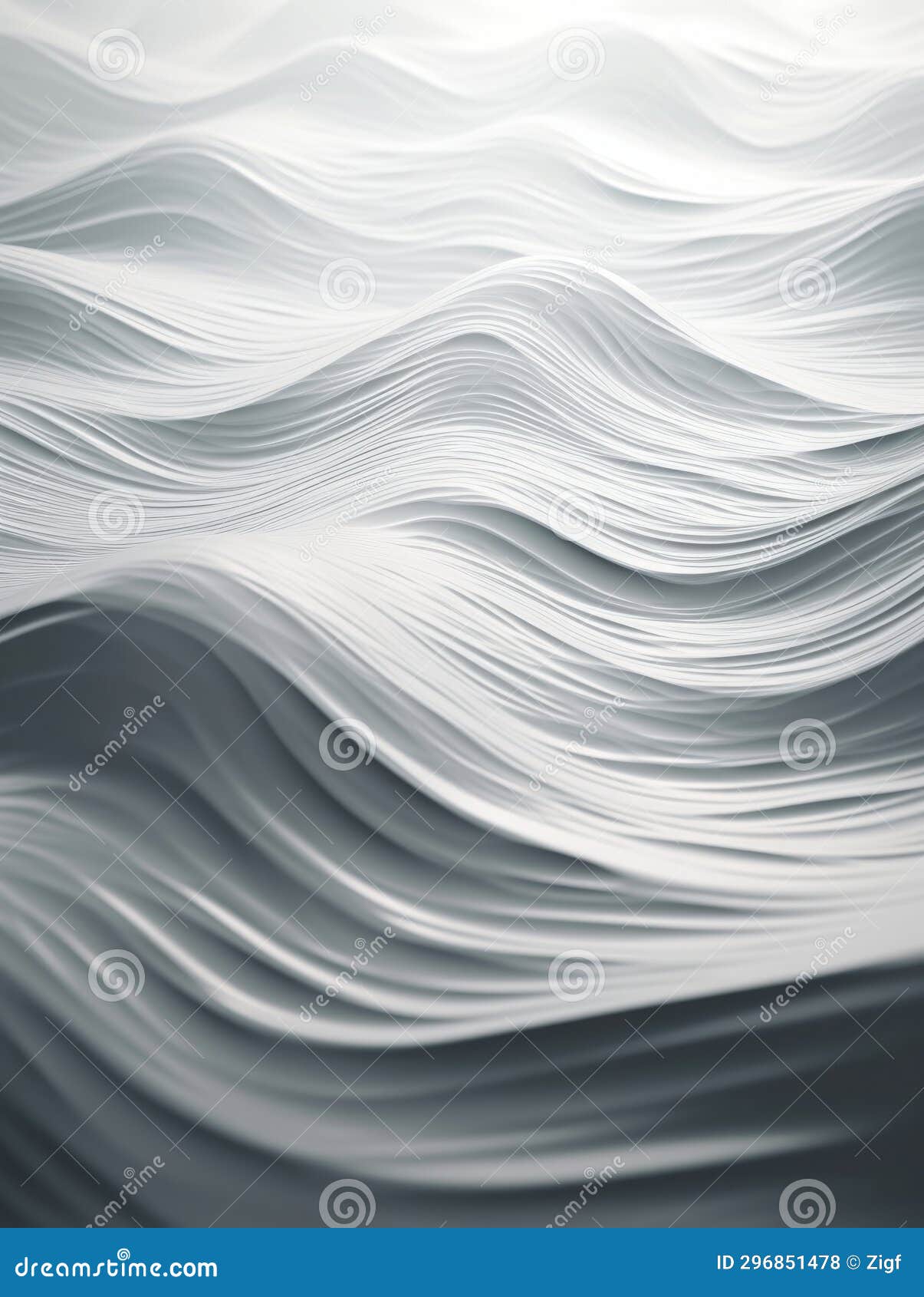 White and Gray Abstract of a Wave Stock Illustration - Illustration of ...