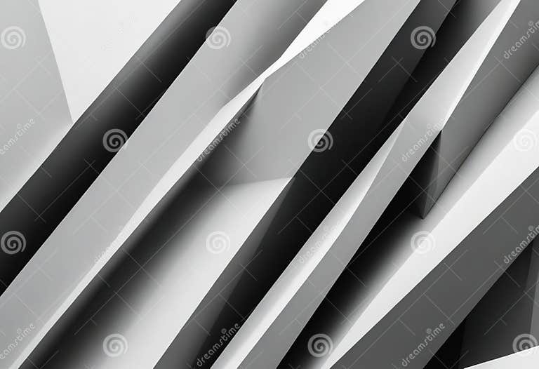 White and Gray Background with Abstract Triangle Shapes and Angles ...