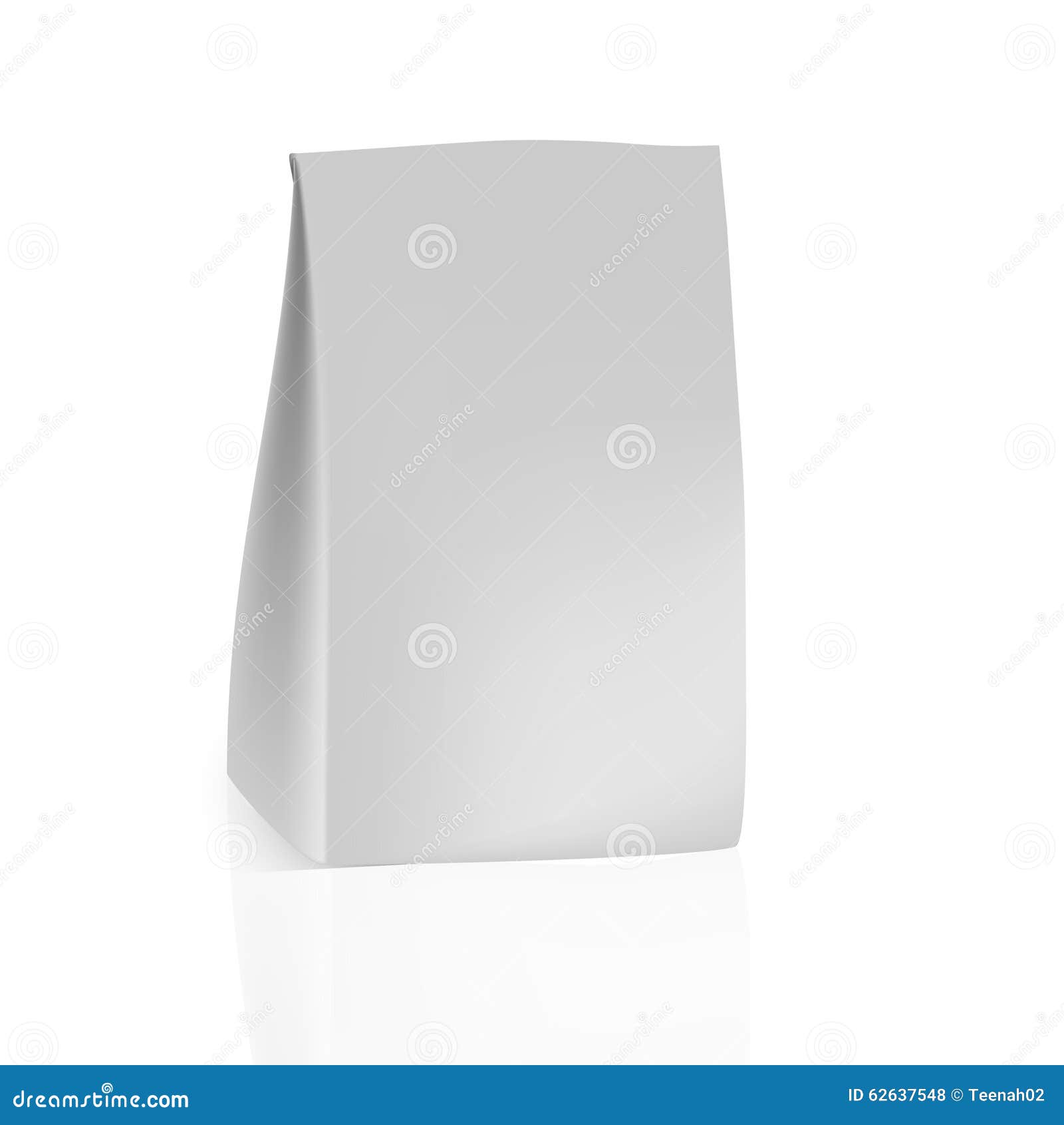White Gray Clean Packaging Bag Stock Vector - Illustration of packaging ...