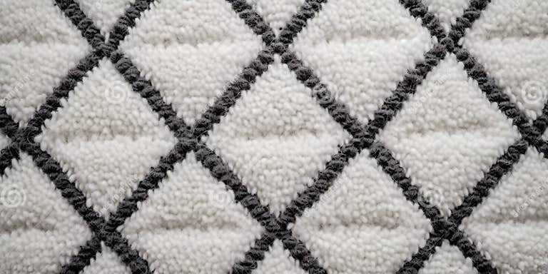 White and Gray Diamond Grid Carpet Texture Stock Illustration ...
