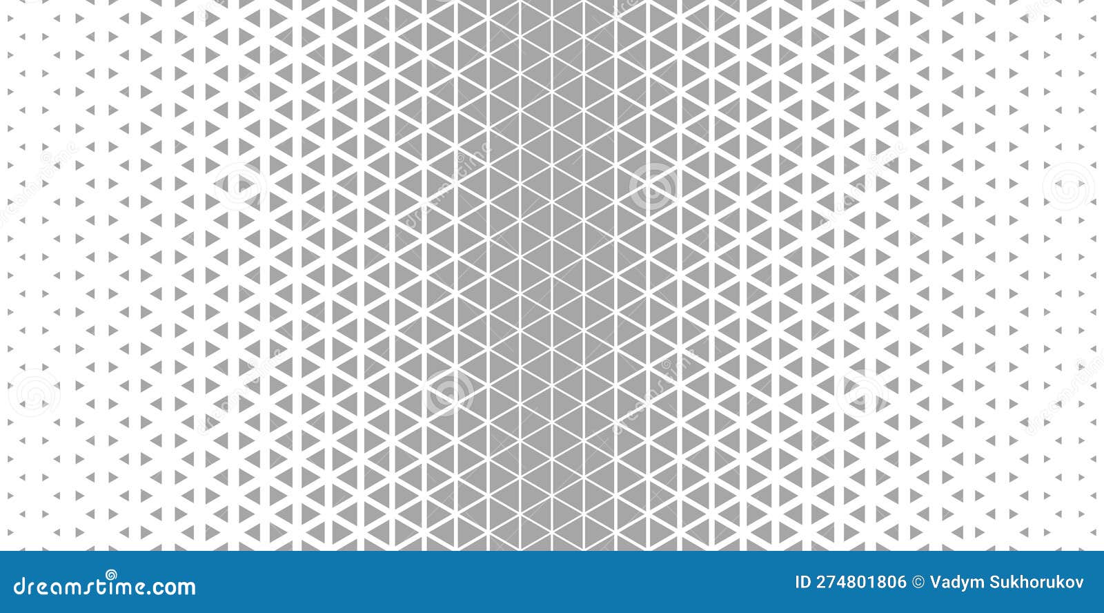 White Gray Halftone Triangles Pattern. Abstract Geometric Gradient Background. Vector ...