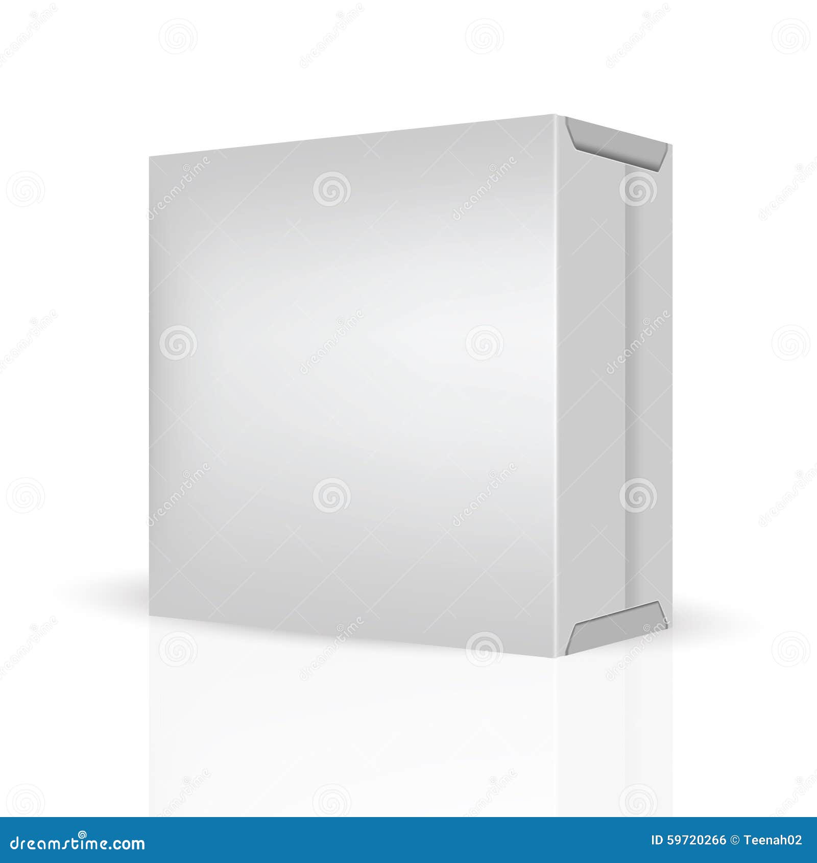 White gray package box stock vector. Illustration of background - 59720266
