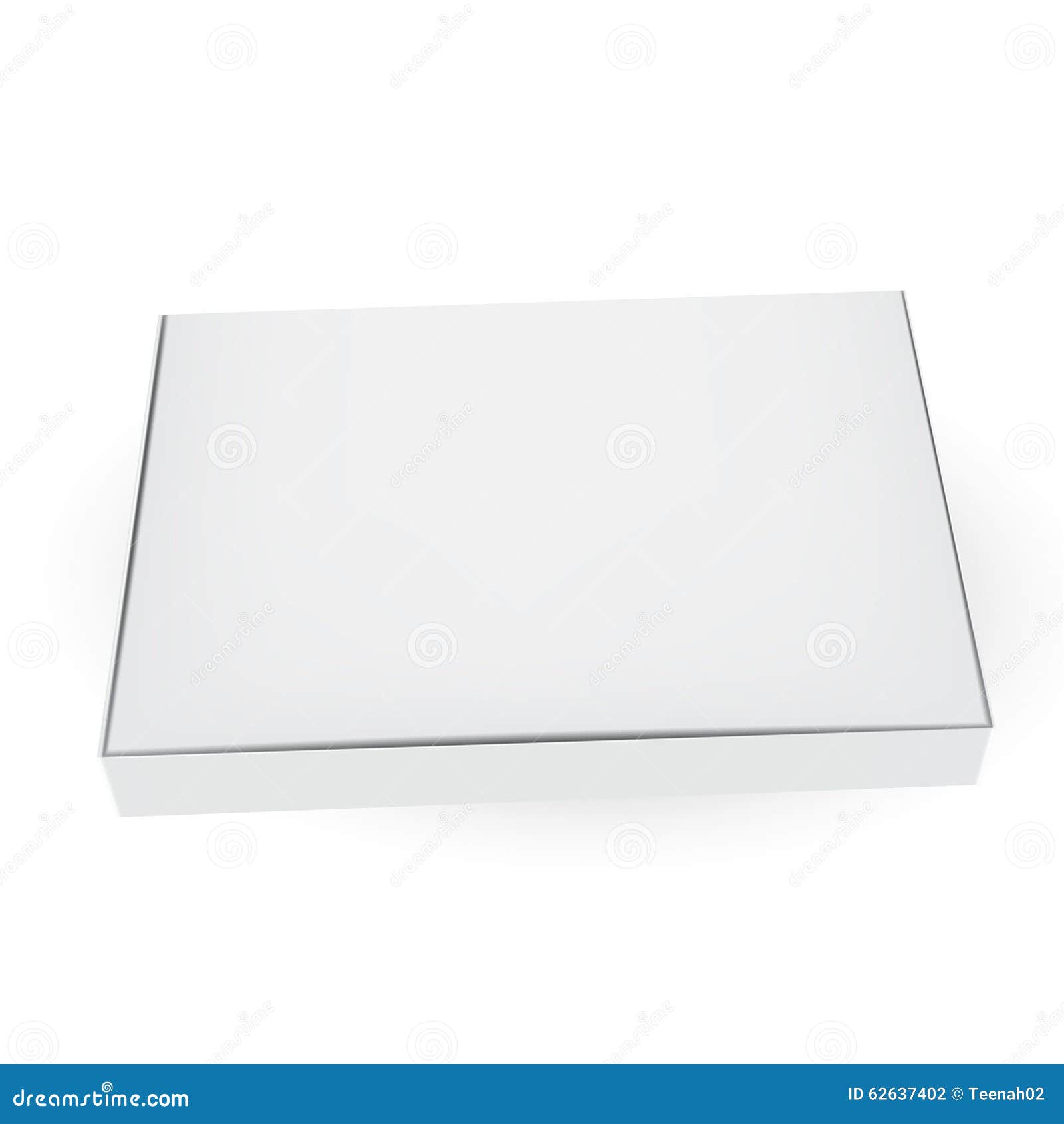 White gray packaging box stock vector. Illustration of mock - 62637402