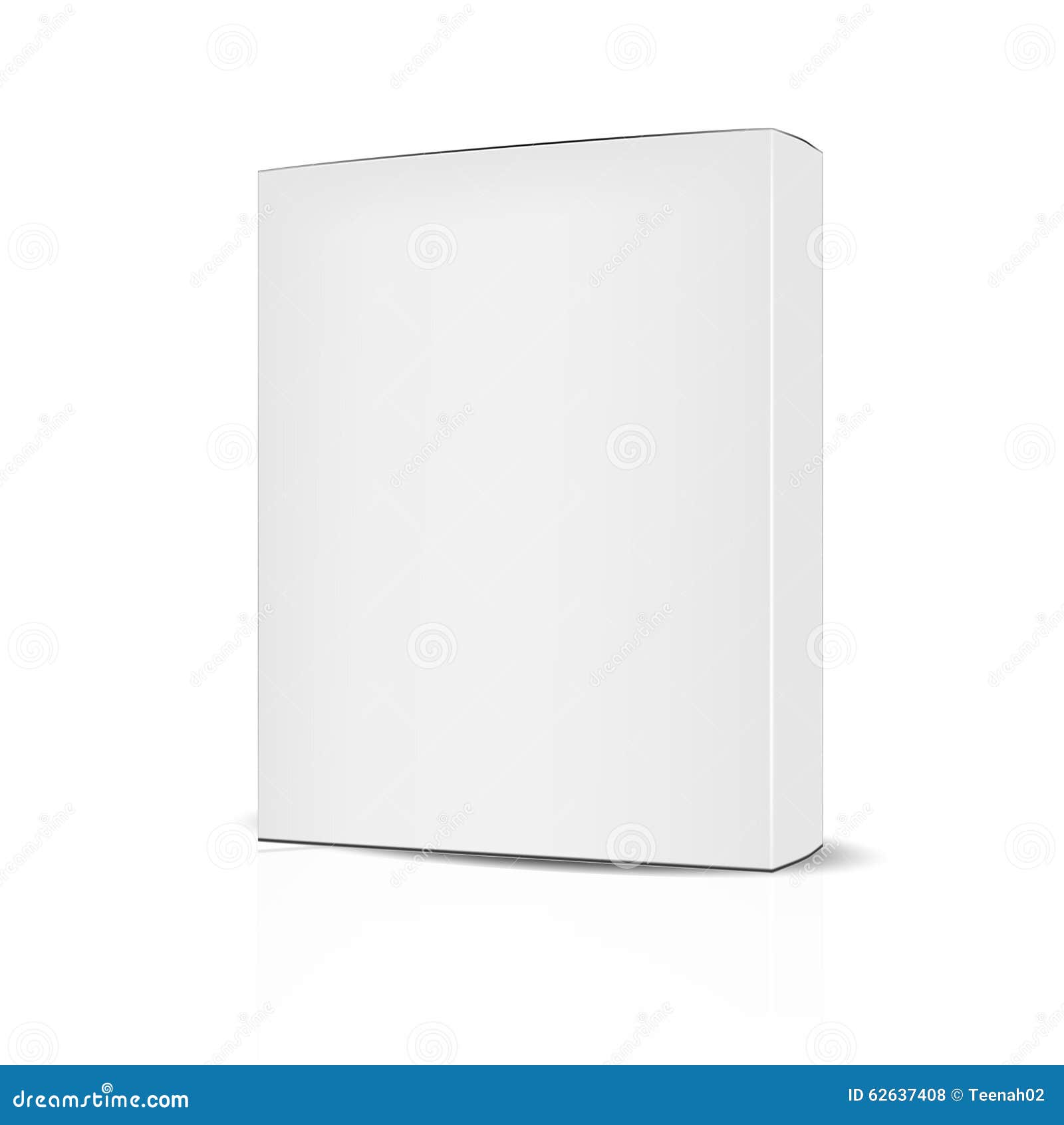 White gray packaging box stock vector. Illustration of shape - 62637408