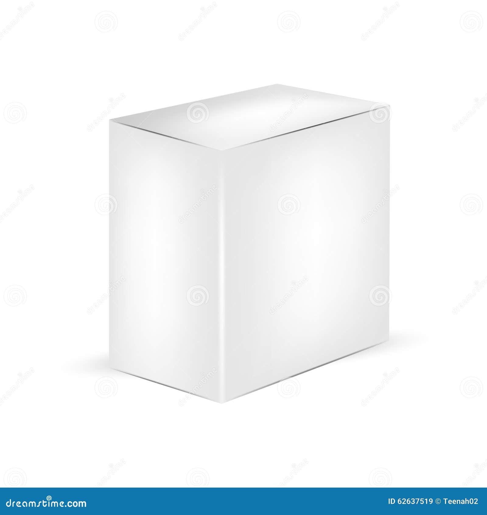 White gray packaging box stock vector. Illustration of pack - 62637519