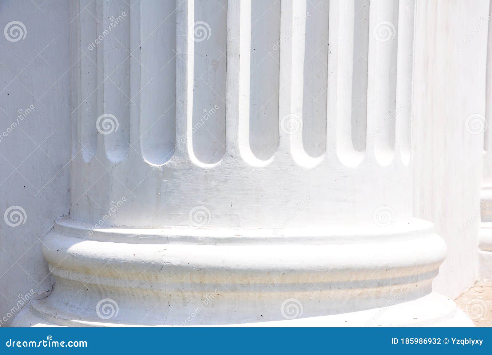 White Columns base stock photo. Image of greek, antique - 185986932