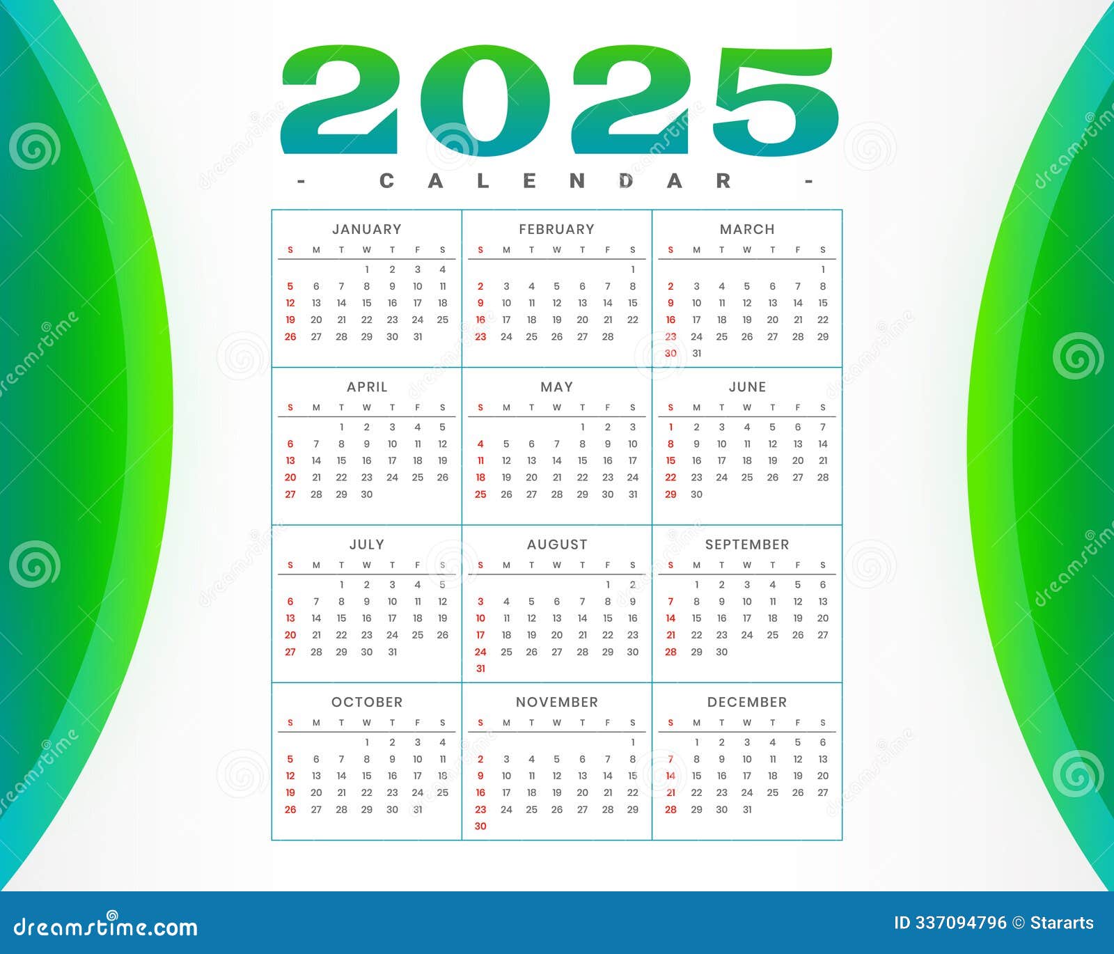 Green 2025 Numbers With Snake Isolated On White Background. 3d ...