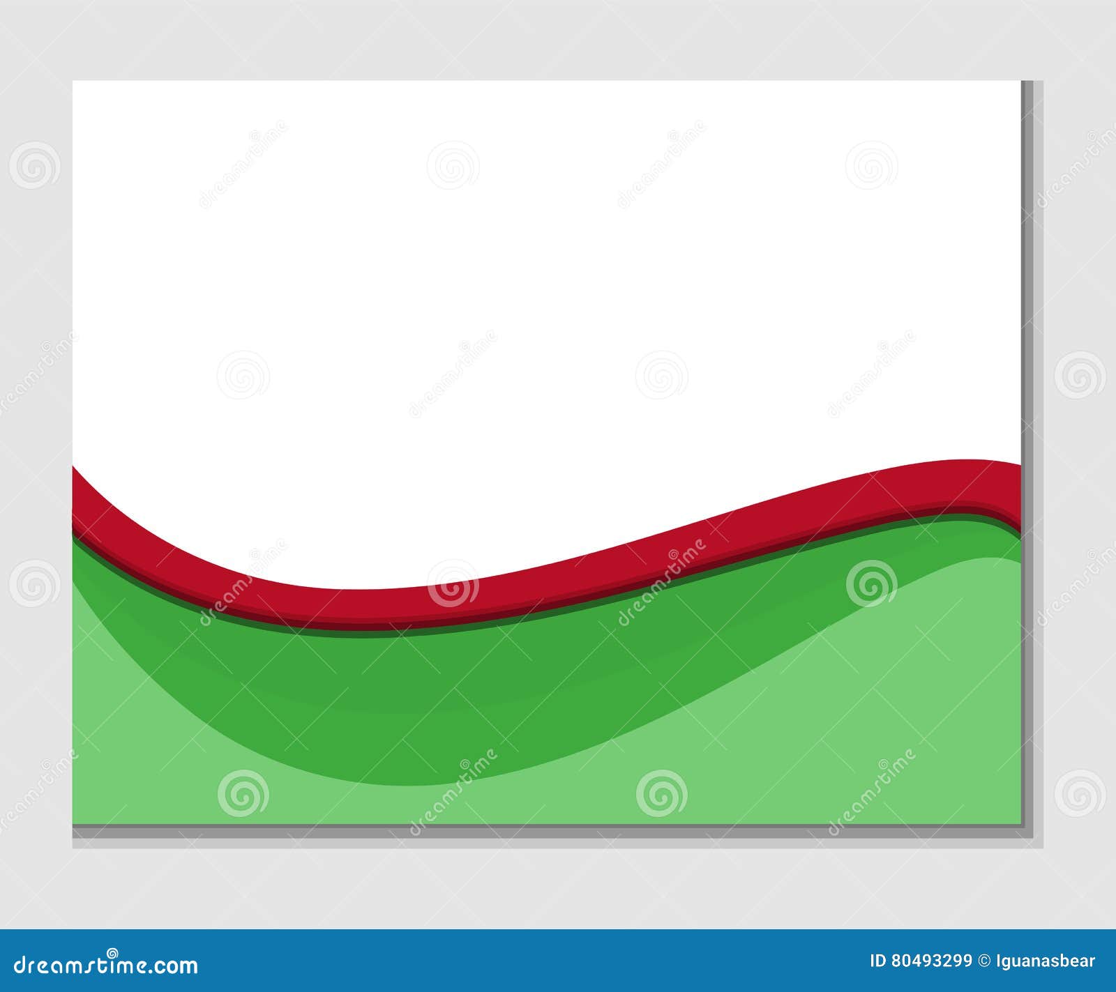 White Green Red Wavy Pattern on Gray Background Stock Vector ...