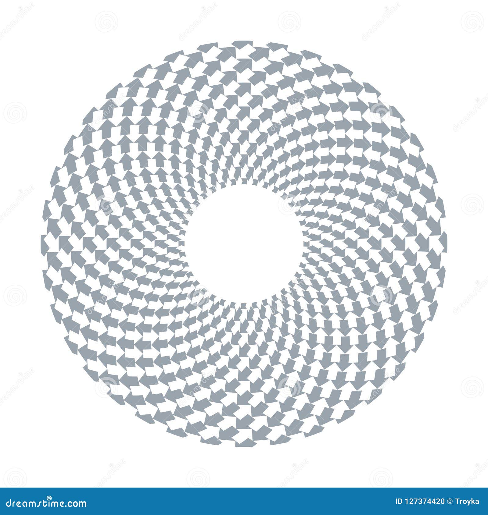 Grey Orb With Arrows Cartoon Vector | CartoonDealer.com #10601559