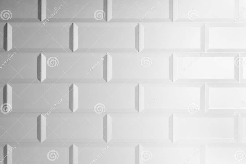 White and Grey Glossy Rectangle Ceramic Tile As Texture with Gradient ...