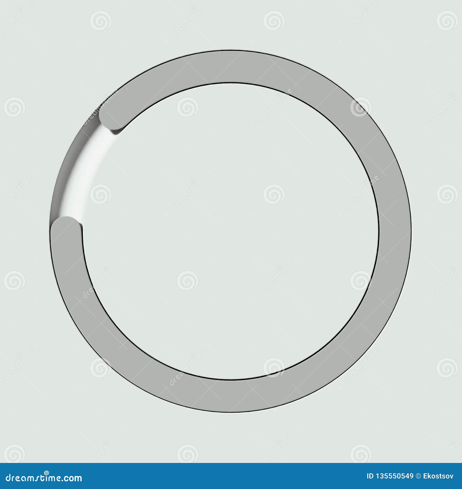 White and Grey Toggle Buttons on Light Background. 3d Rendering. Stock ...