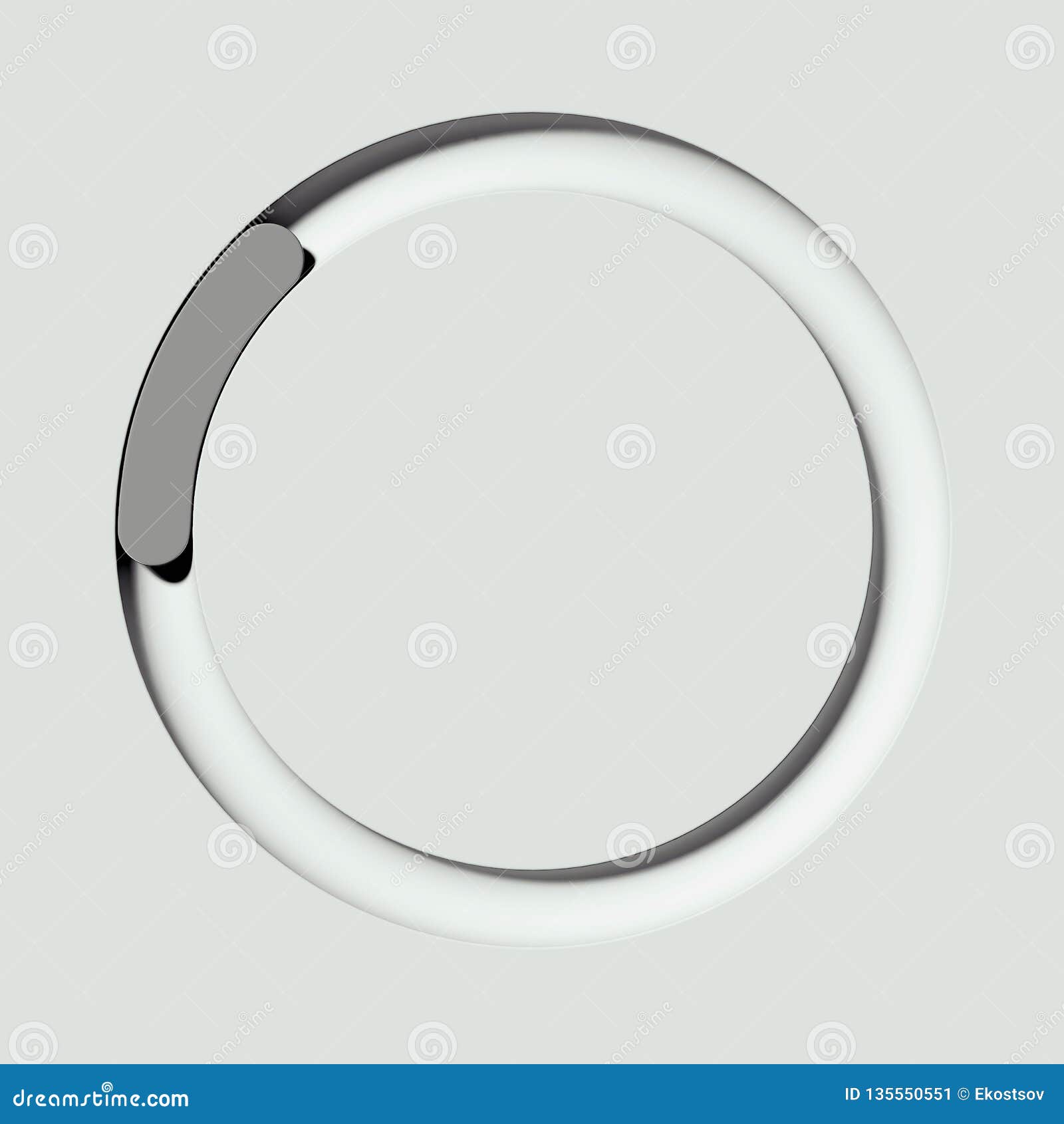 White and Grey Toggle Buttons on Light Background. 3d Rendering. Stock ...