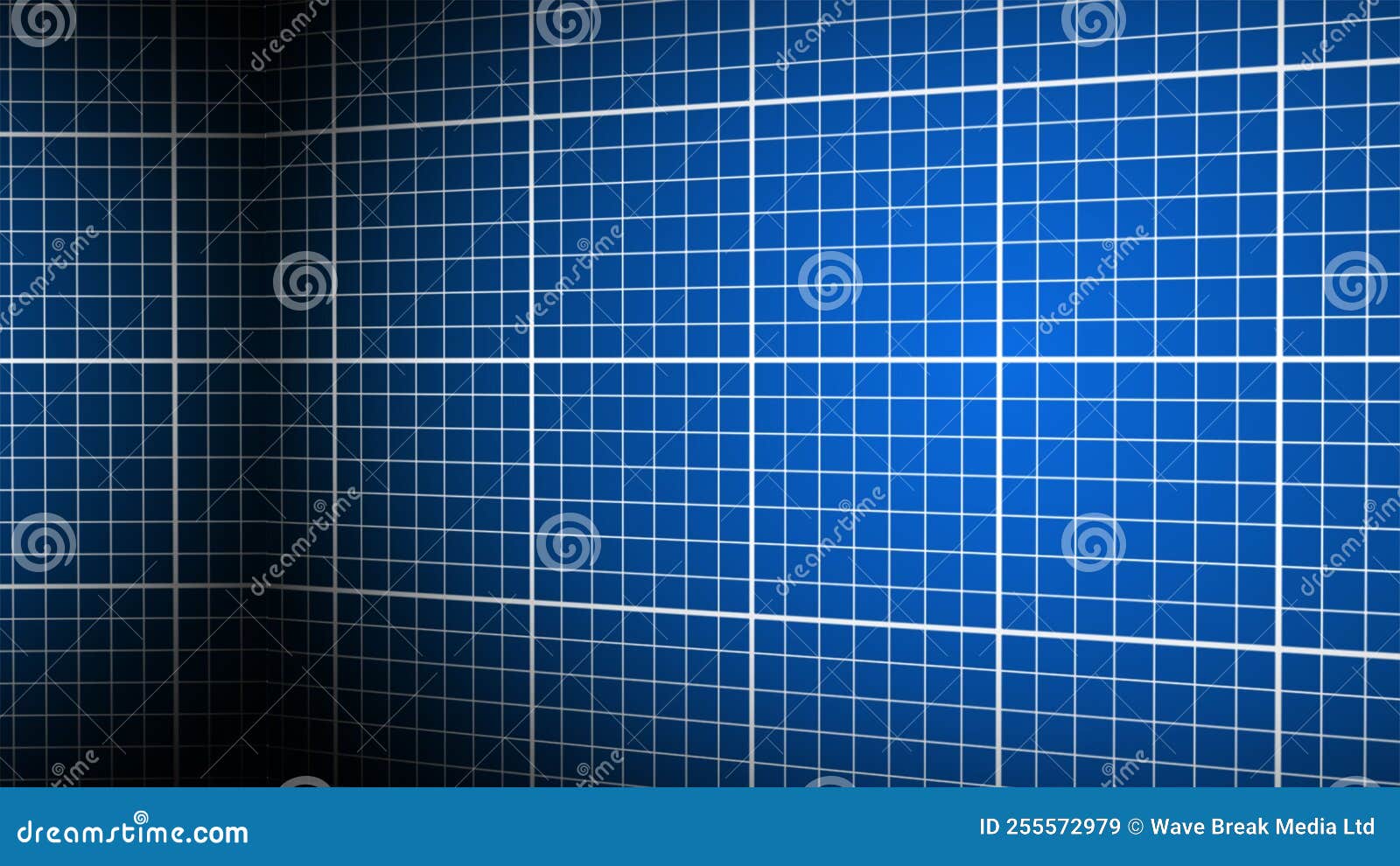 White Grid on Blue Background Stock Illustration - Illustration of ...