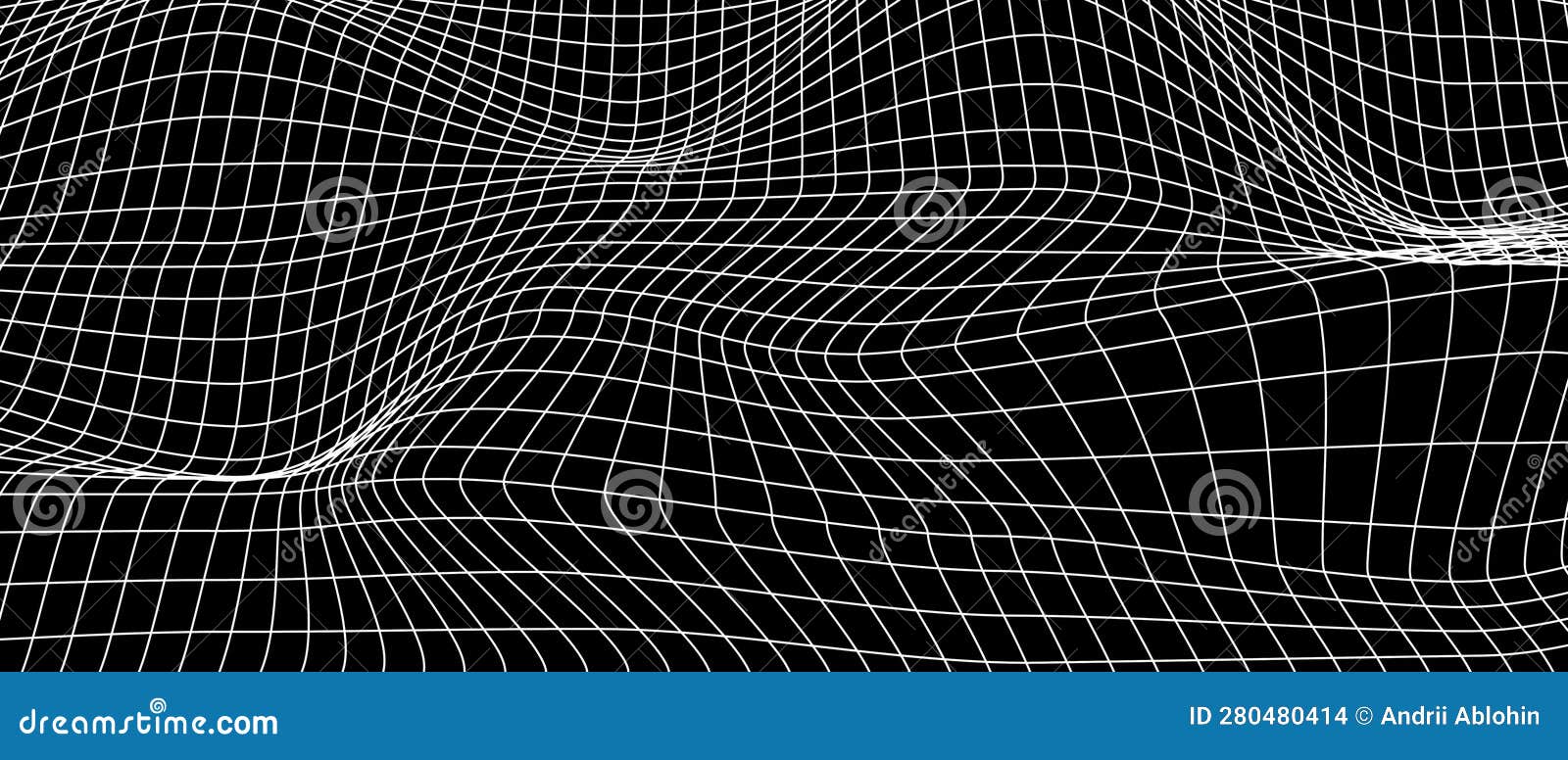 Distortion Surface With Differents Shapes Vector Illustration ...