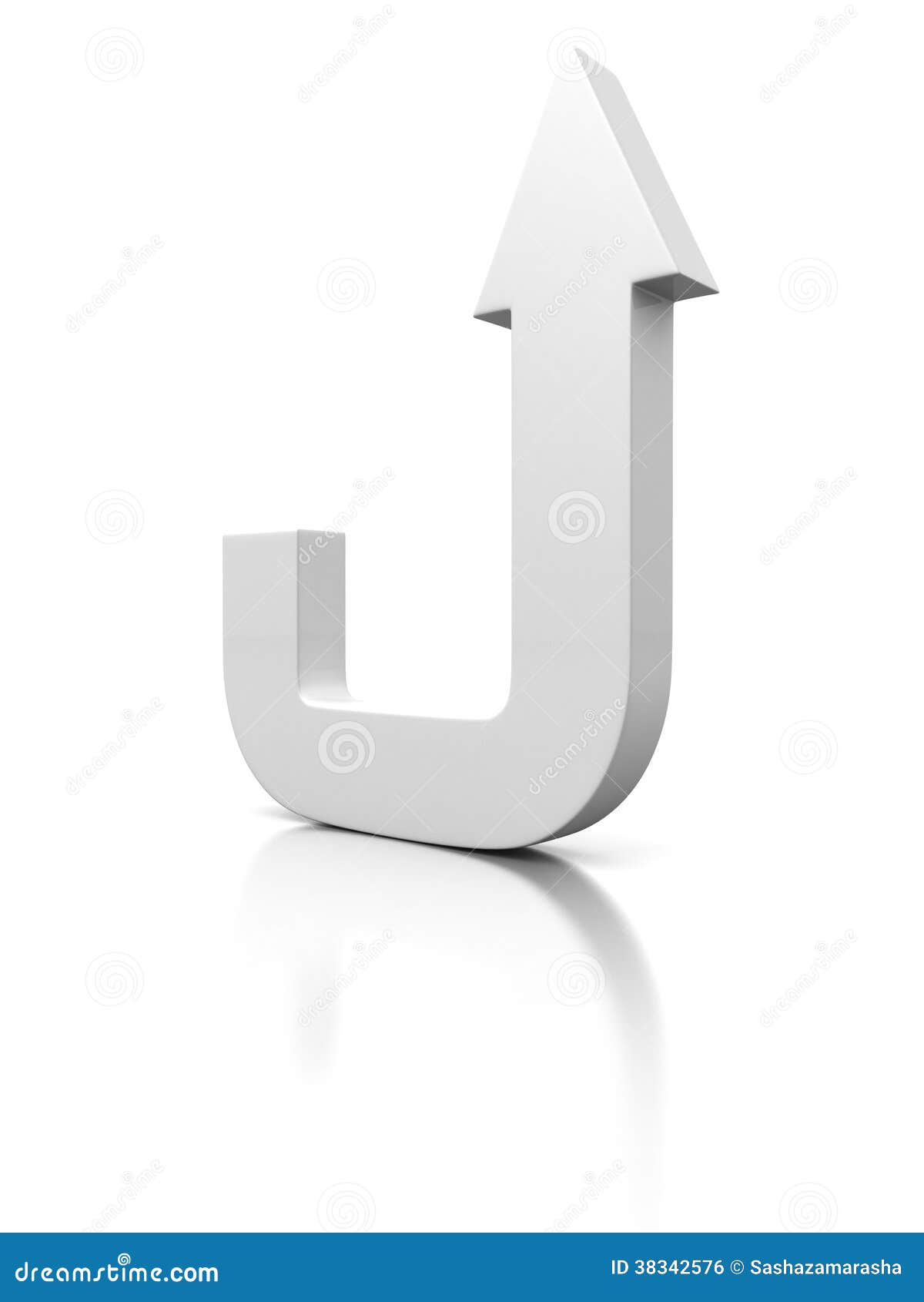 White Growing Up Success Arrow Icon Stock Illustration - Illustration ...