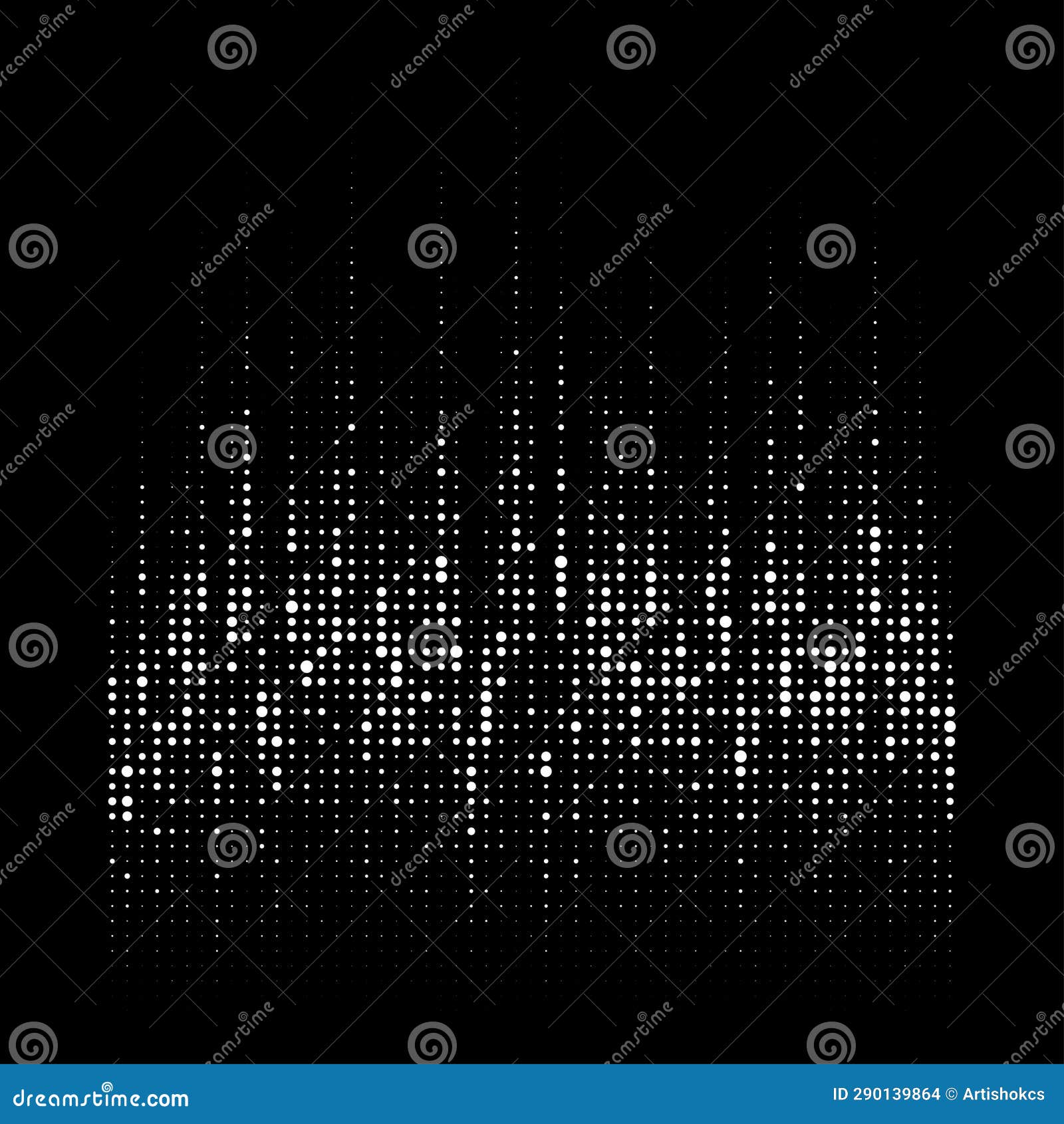 Random Circle Faded Screen Tone Cover Page Templates Vector Kit. School ...