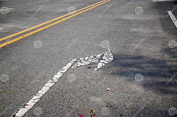 Road Guidepost stock image. Image of left, separation - 102524175