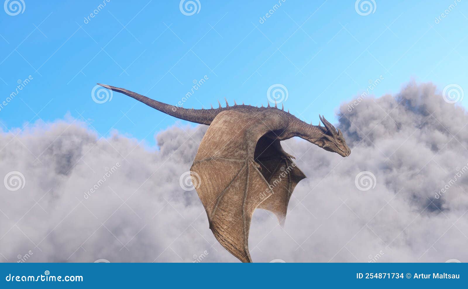 White Haired Female Warrior Knight Flies on a Dragon Above the Clouds ... White Haired Female Warrior Knight Flies on a Dragon Above the Clouds ...