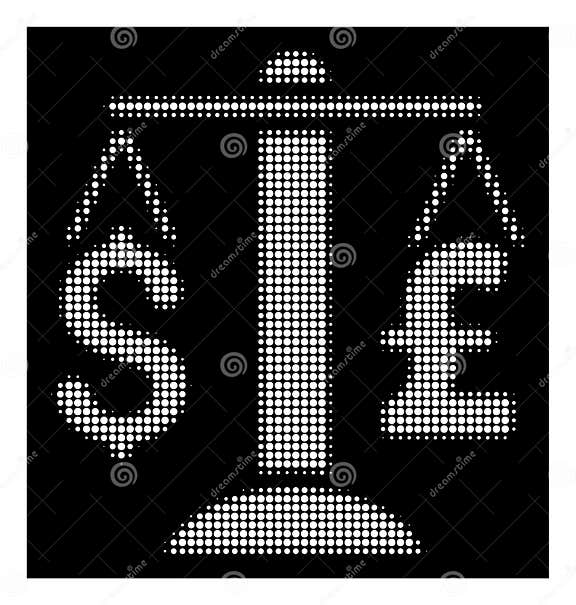 White Halftone Dollar Pound Balance Icon Stock Vector - Illustration of ... White Halftone Dollar Pound Balance Icon Stock Vector - Illustration of ...
