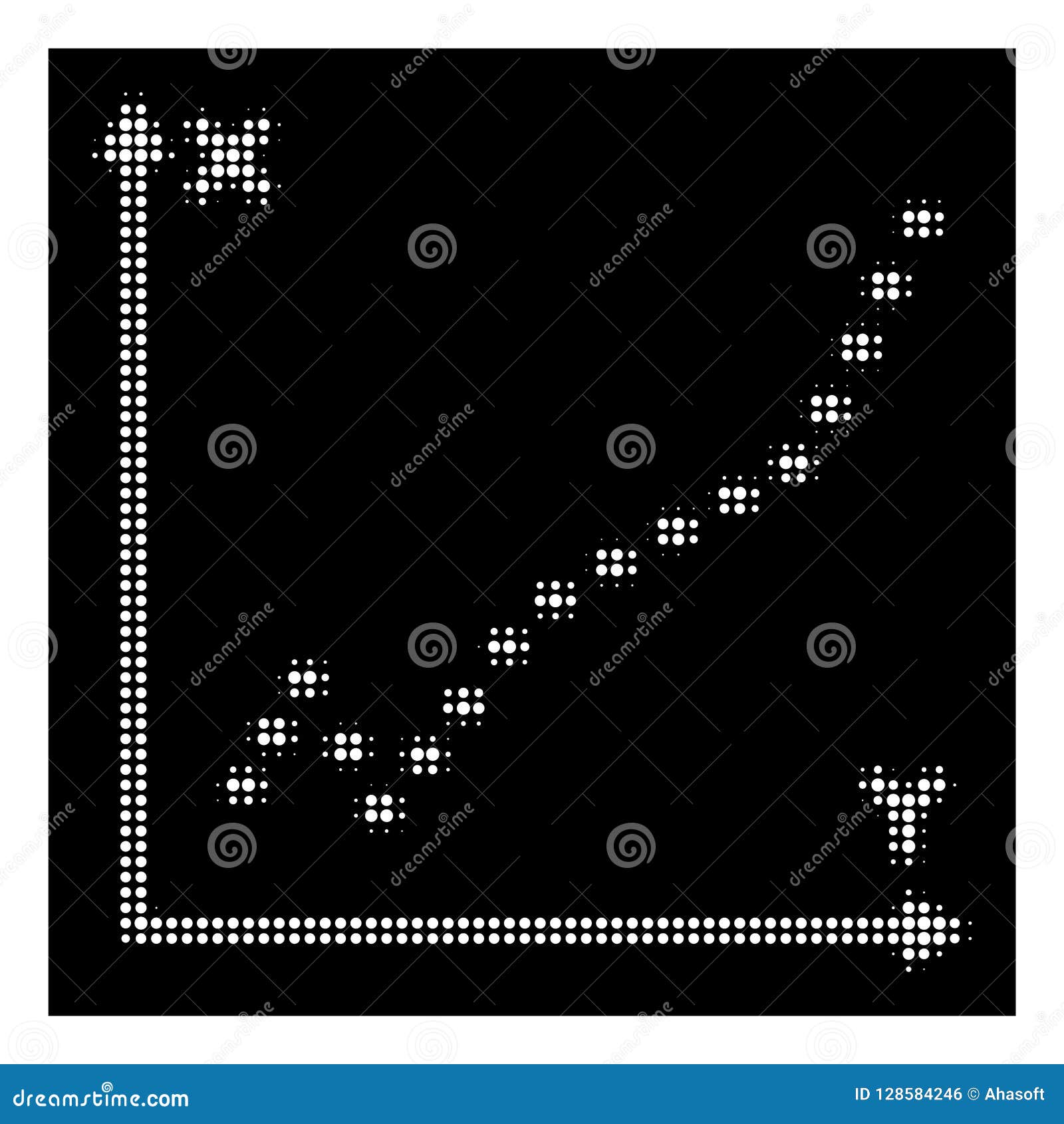 White Halftone Dotted Function Plot Icon Stock Vector - Illustration of ... White Halftone Dotted Function Plot Icon Stock Vector - Illustration of ...