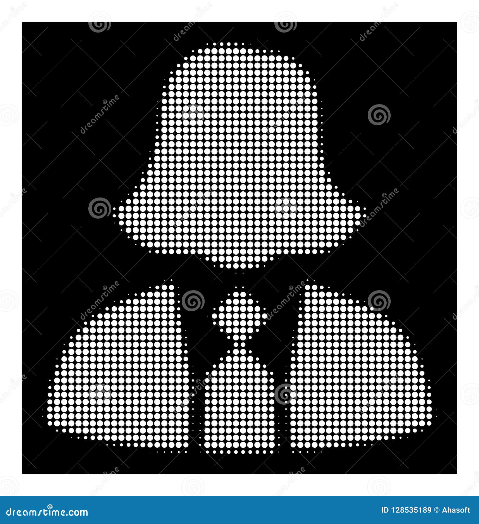 White Halftone Lady Manager Icon Stock Vector - Illustration of ... White Halftone Lady Manager Icon Stock Vector - Illustration of ...