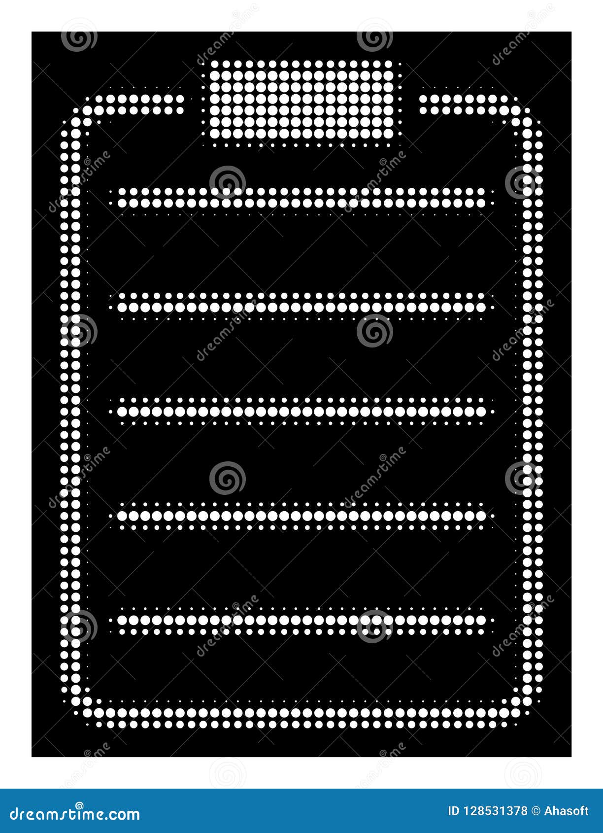 White Halftone List Page Icon Stock Vector - Illustration of file, menu ... White Halftone List Page Icon Stock Vector - Illustration of file, menu ...