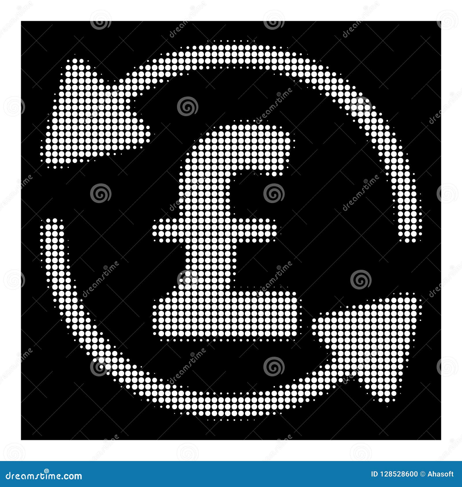 White Halftone Refresh Pound Balance Icon Stock Vector - Illustration ... White Halftone Refresh Pound Balance Icon Stock Vector - Illustration ...