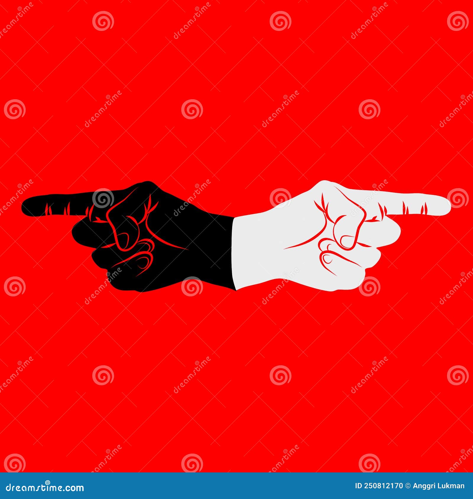 Black Pointing Finger Icon Or Logo Vector Illustration | CartoonDealer ...