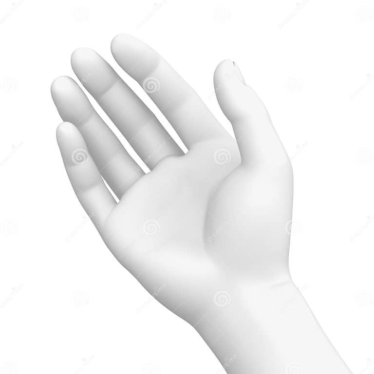 White Hand stock illustration. Illustration of help, color - 32283936