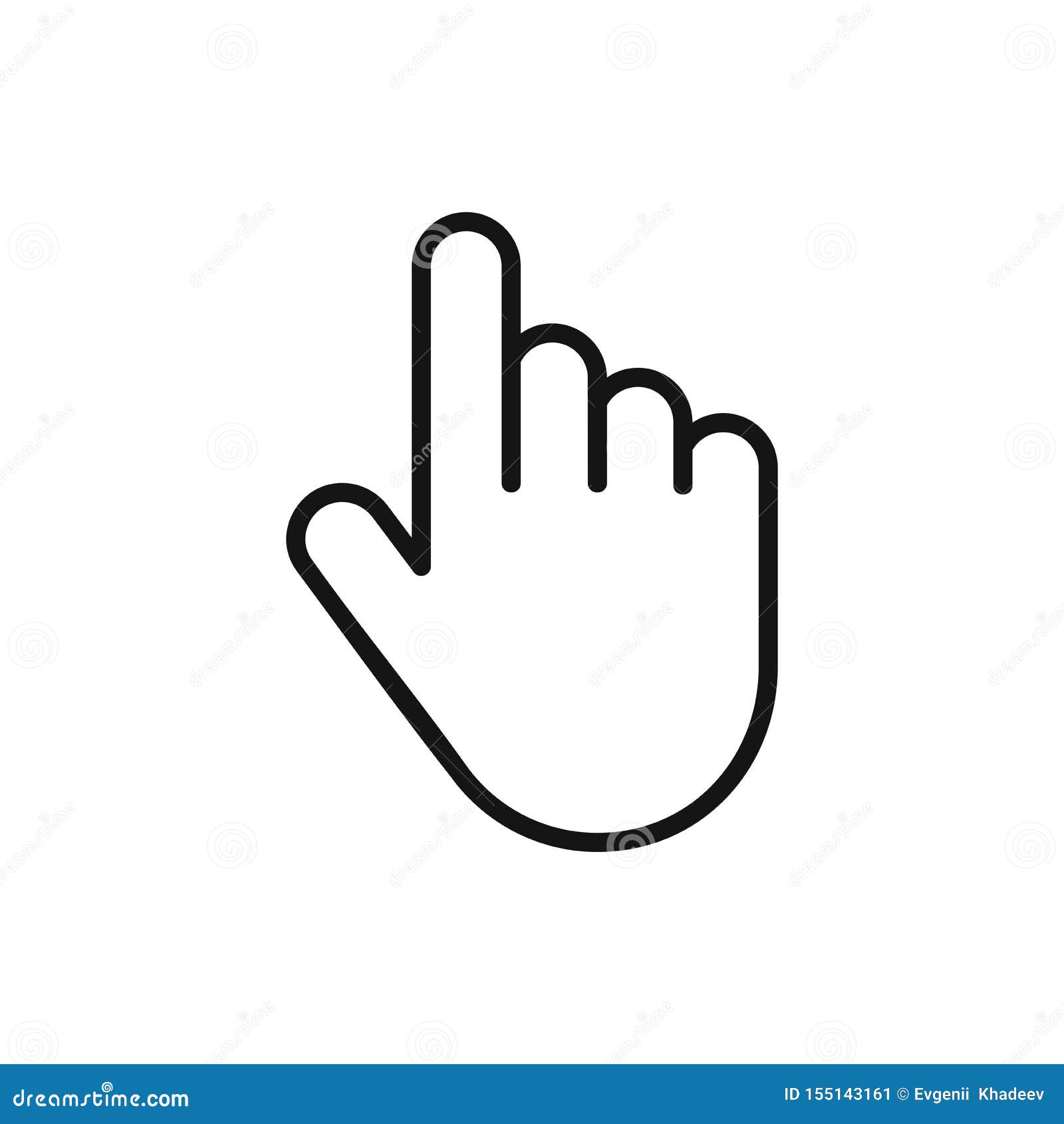 White Hand Cursor Pointer Icon Stock Illustration - Illustration of ... White Hand Cursor Pointer Icon Stock Illustration - Illustration of ...
