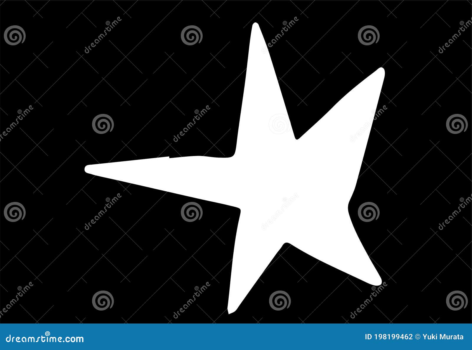 White Hand-drawn star stock vector. Illustration of infant - 198199462