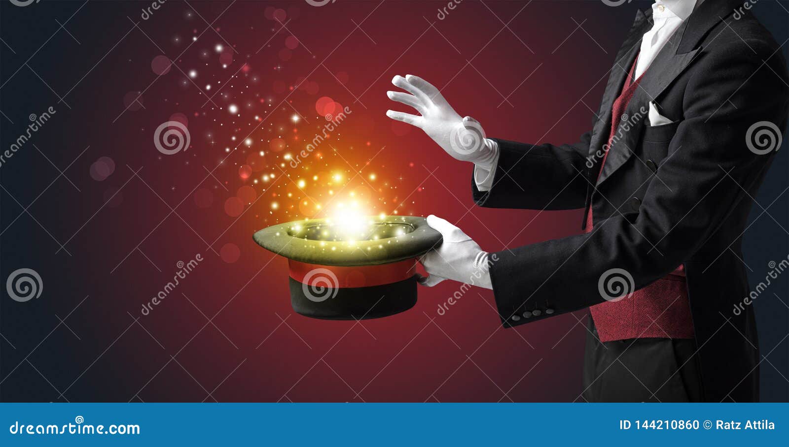 White Hand in Middle of Conjuring Stock Photo - Image of mysterious ...