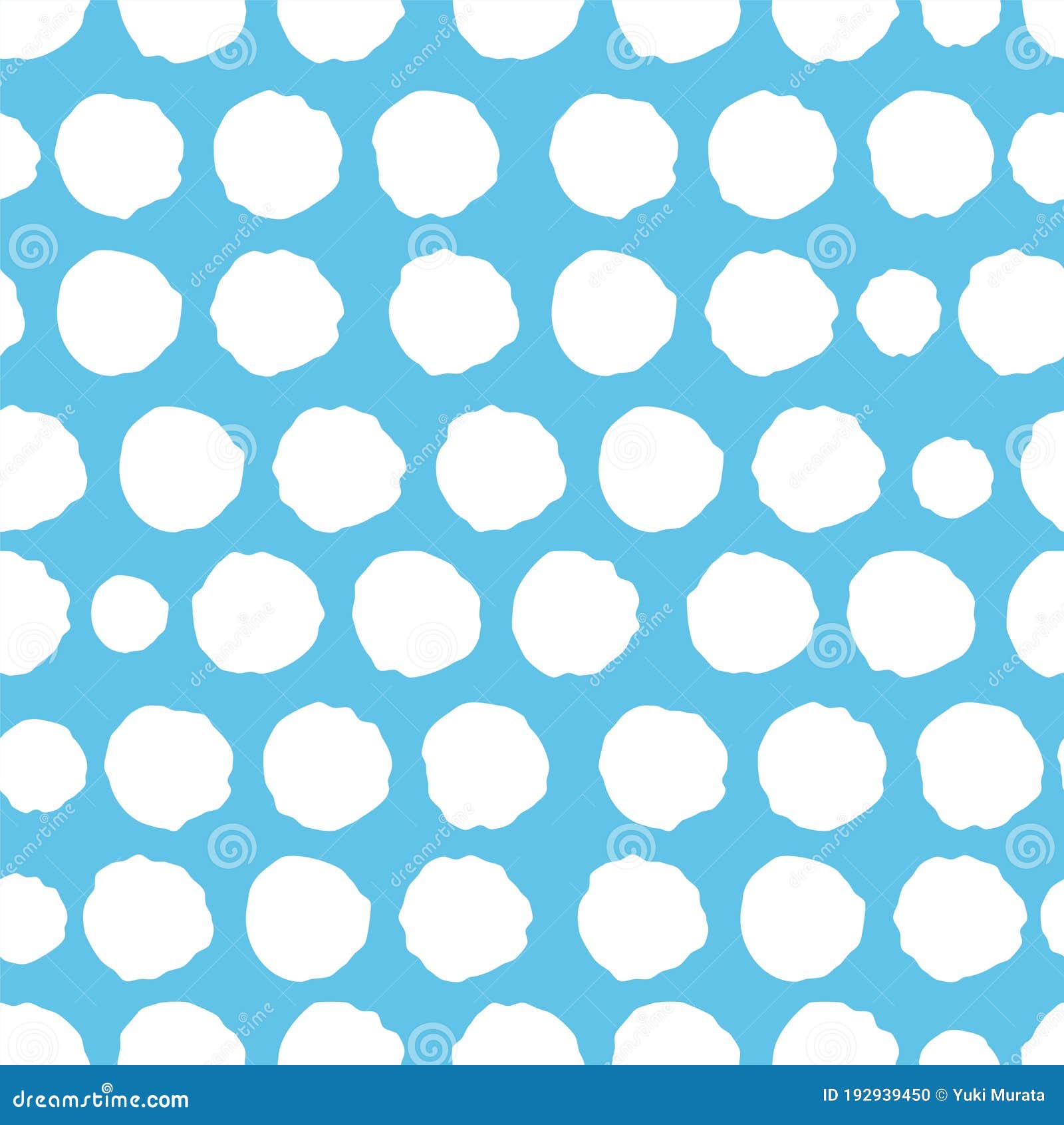 White Hand-painted Aligned Polka Dot Pattern Variation Stock ...