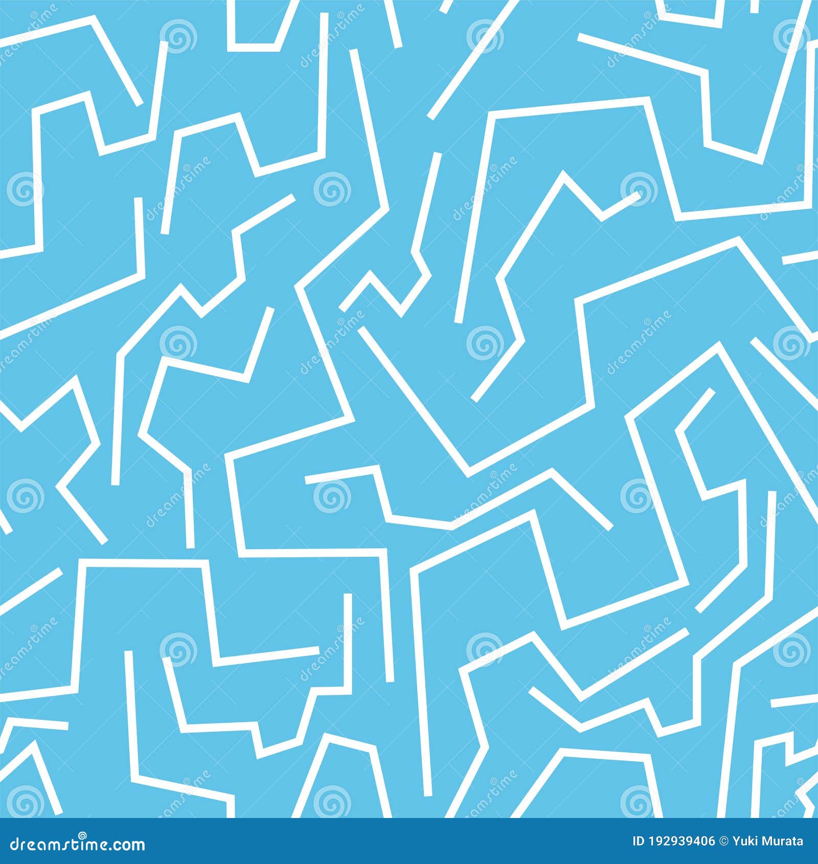 White Hand Painted Simple Line Pattern Variation Stock Illustration ...