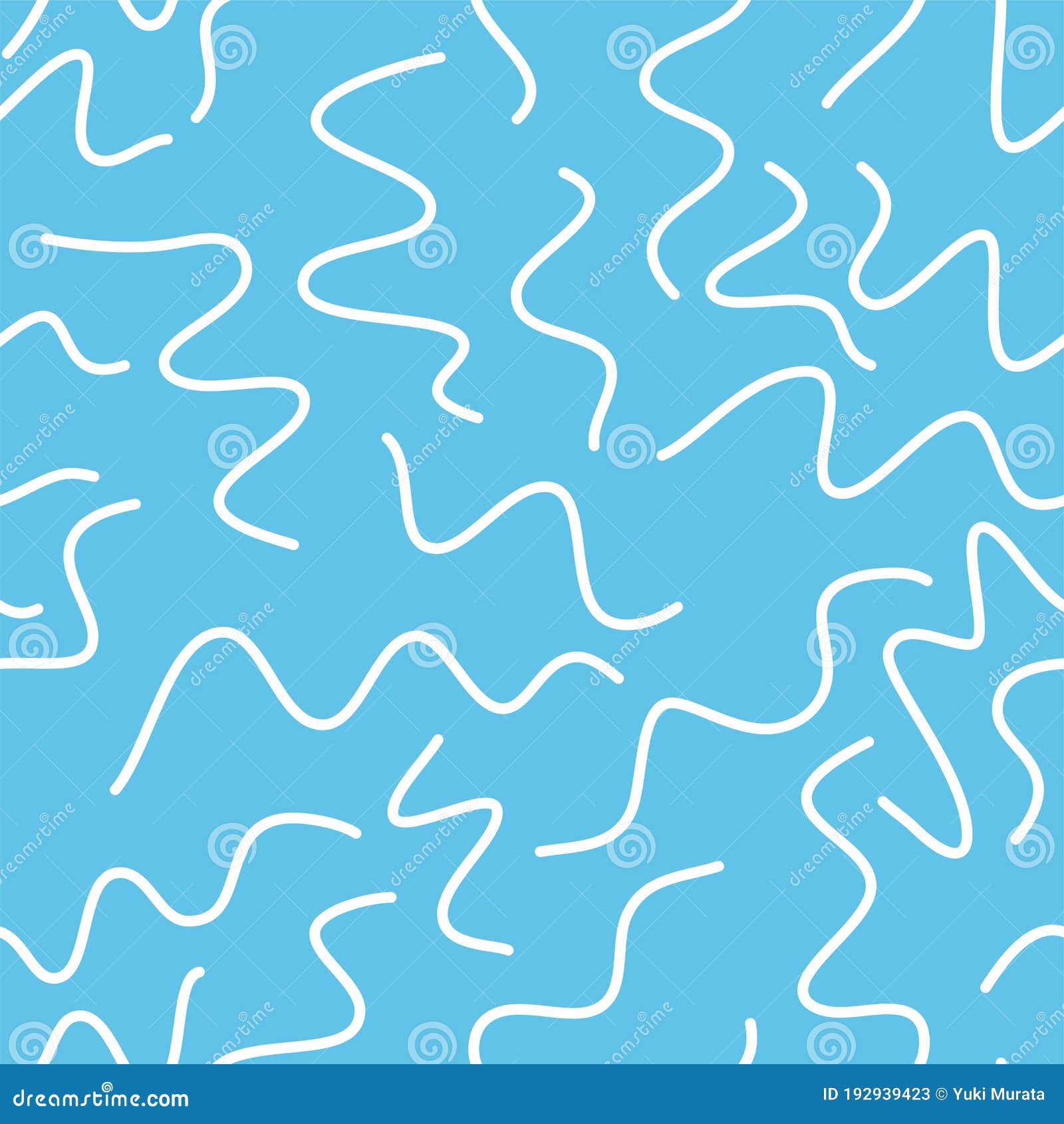 White Hand Painted Simple Line Pattern Variation Stock Illustration ...