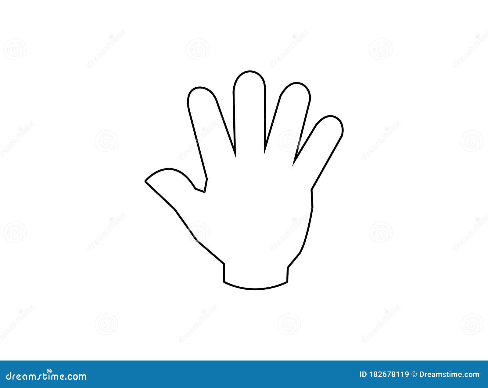White Hand on White Background Stock Illustration - Illustration of ...
