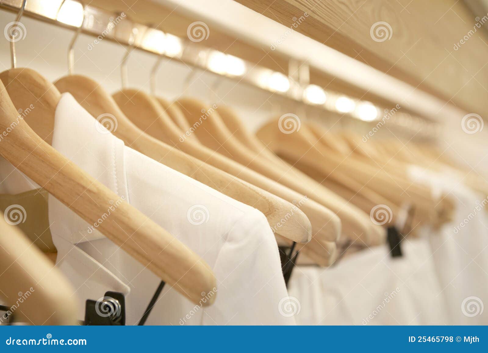 White on Hangers stock photo. Image of perspective, cleanness - 25465798