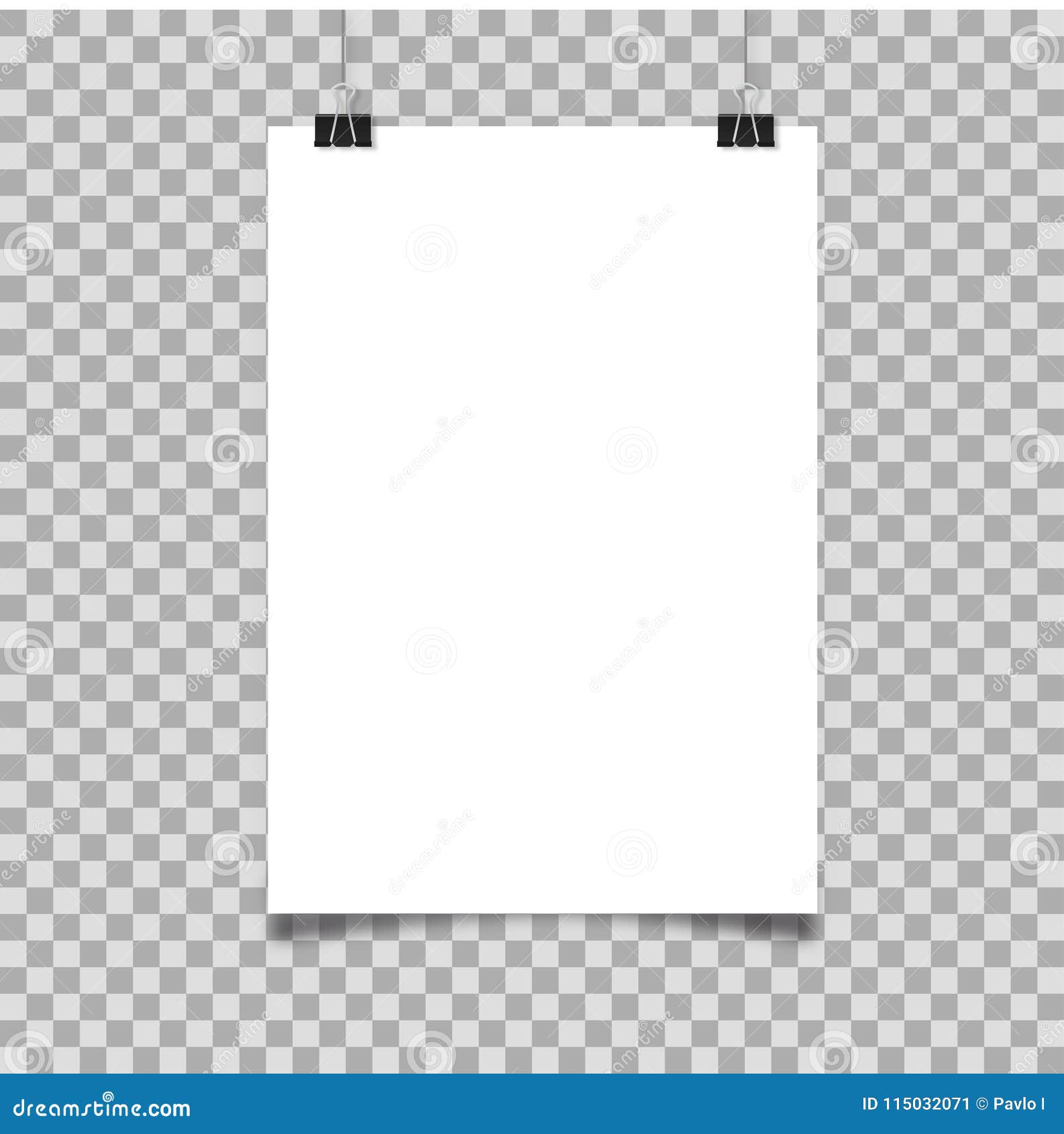 White Hanging Papers - Vector Stock Vector - Illustration of letter ...