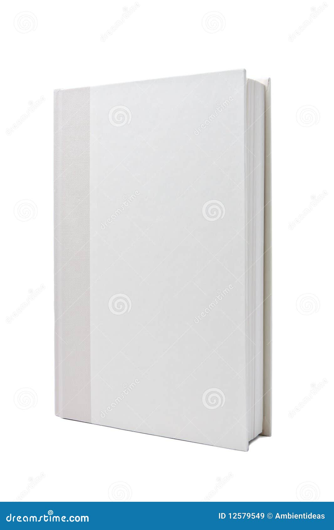 White Hardcover Book Isolated on White Stock Image - Image of isolated ...