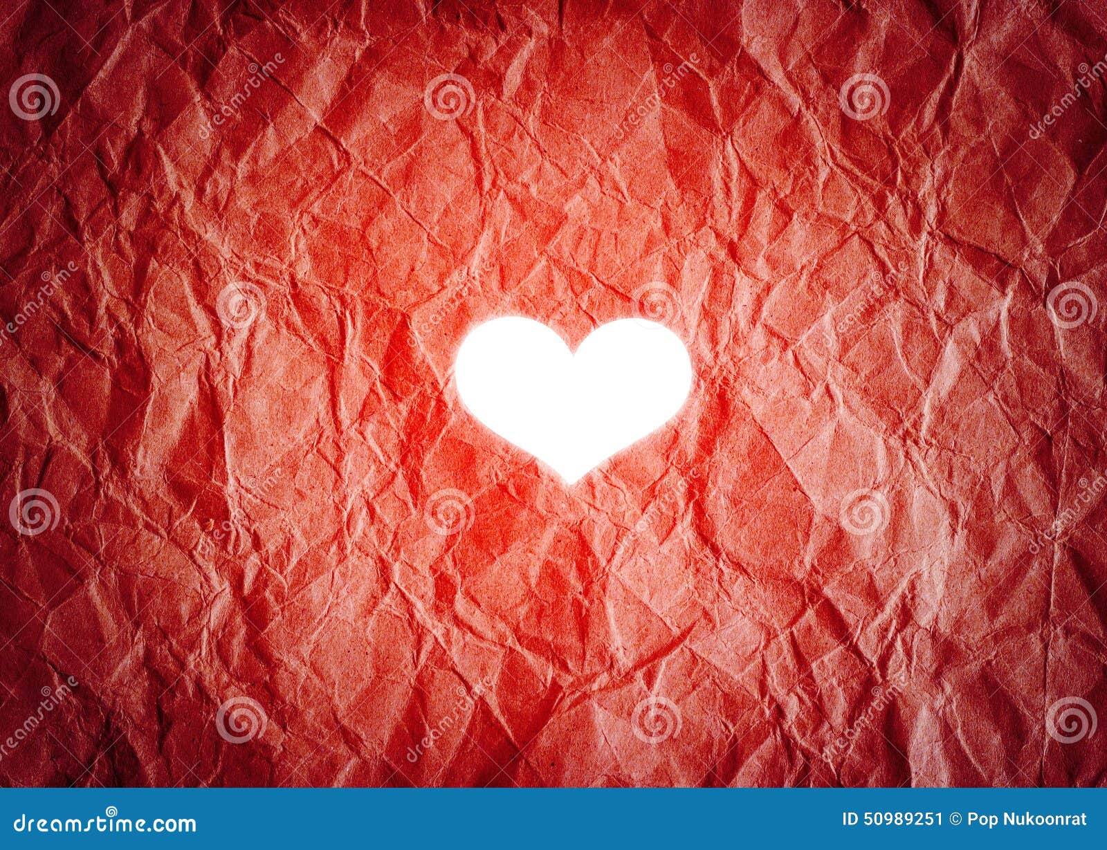 White Heart Shape on Vibrant Paper Background Stock Image - Image of ...