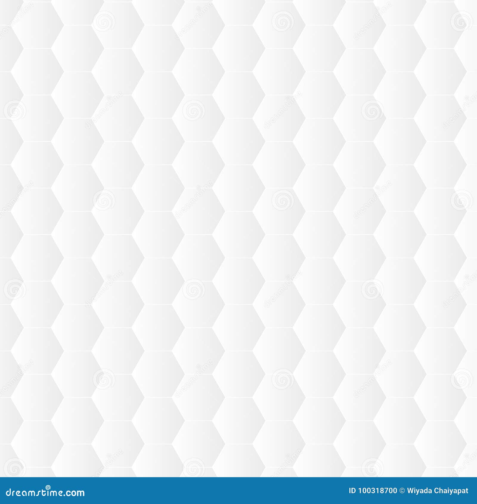 White hexagon background stock vector. Illustration of seamless - 100318700