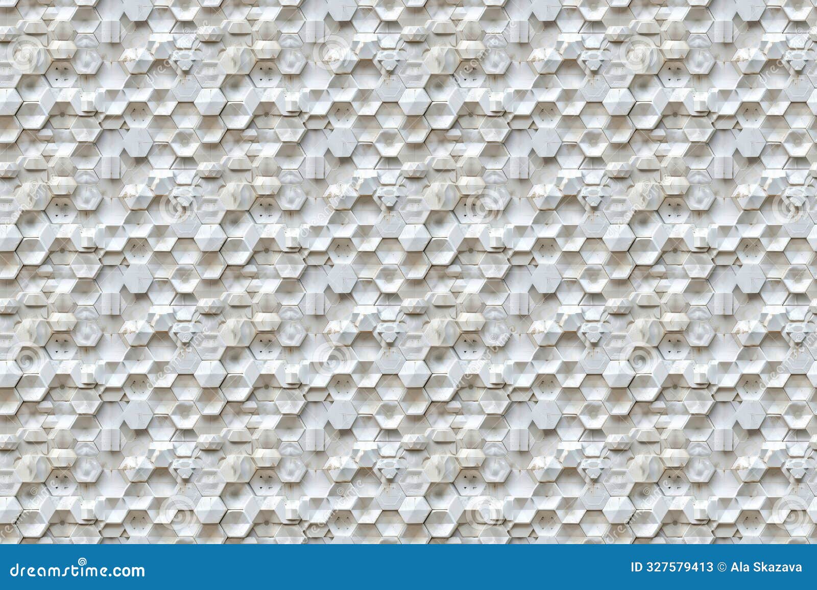 White Hexagon Pattern Wall stock image. Image of generated - 327579413