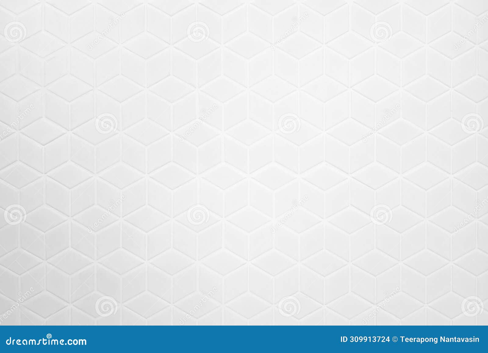 White Hexagon Tile Wall Background with Spotlight at the Center. Stock ...