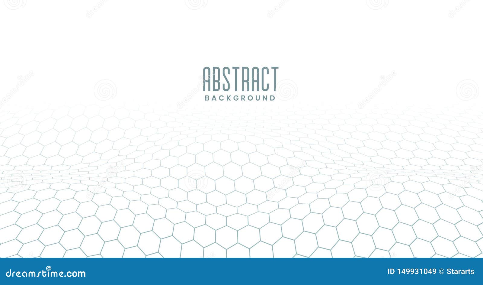 White Hexagonal Digital Abstract Background Stock Vector - Illustration ...